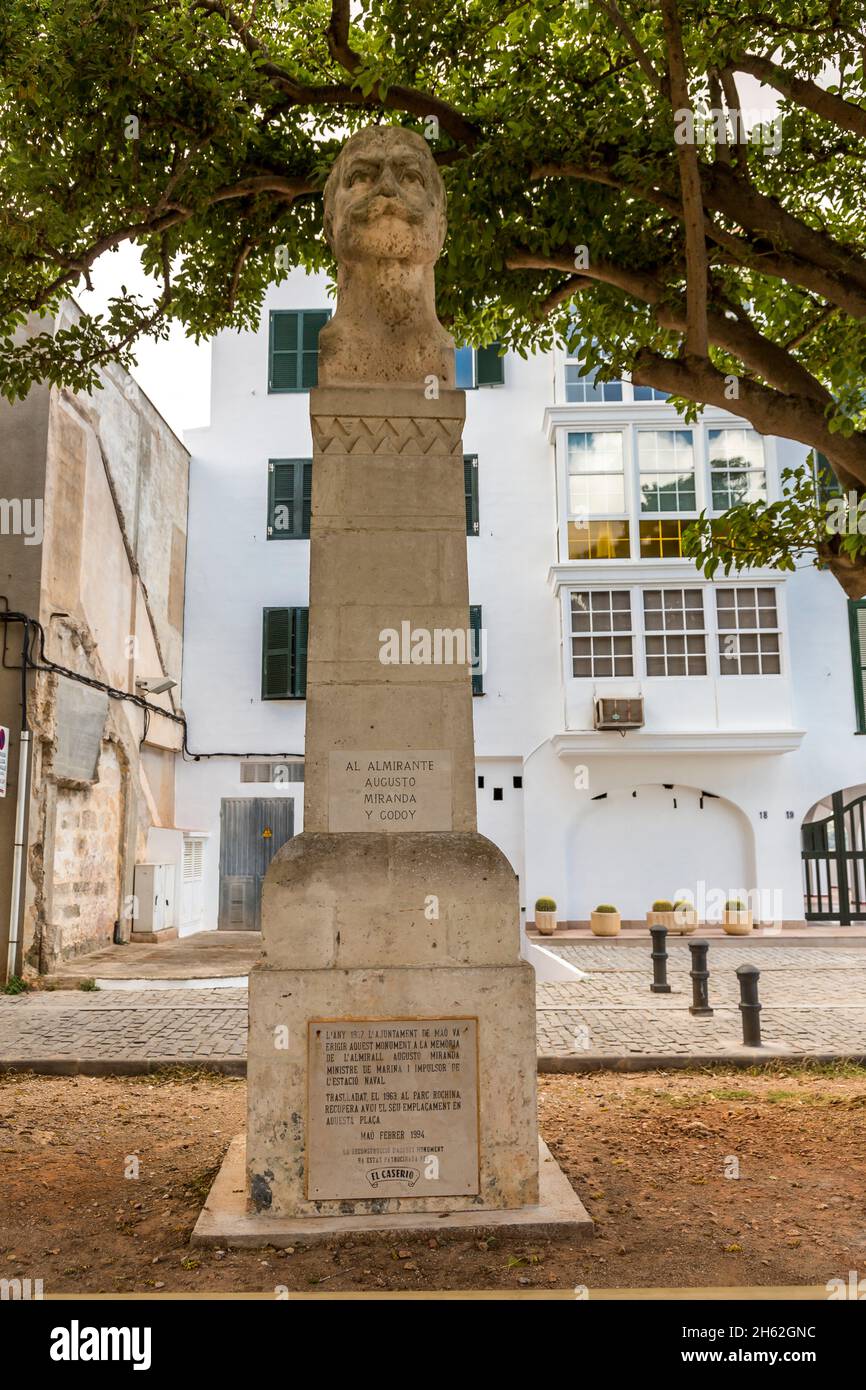 sculpture admiral augusto miranda y godoy,1855-1920,sculptor waldemar ...