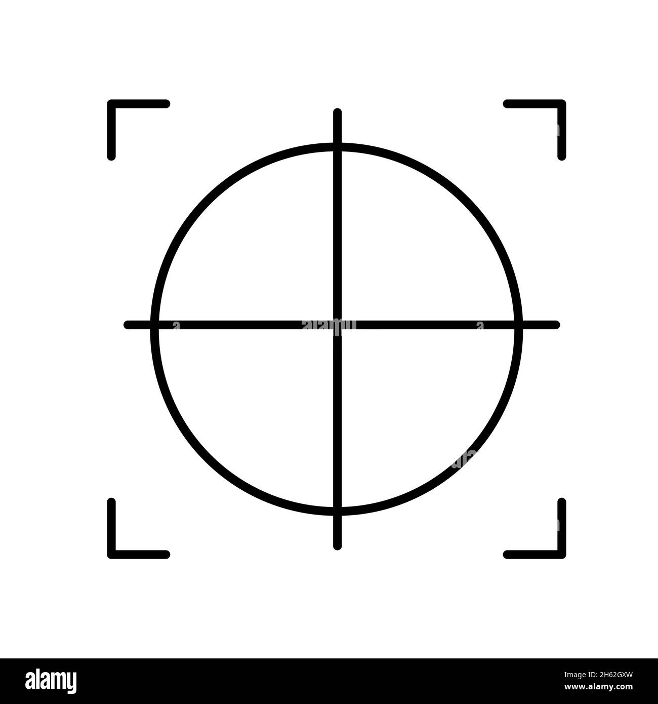 target mark icon vector illustration isolated on white background Stock ...