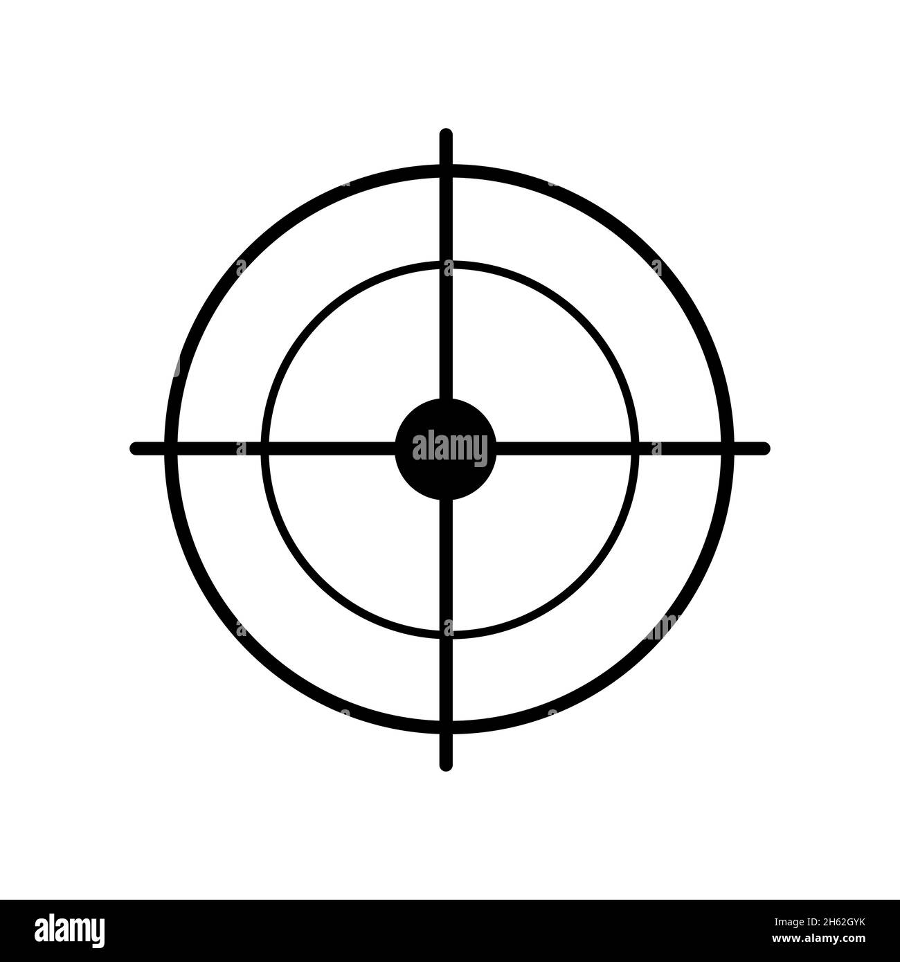 Target icon vector illustration isolated on white background Stock ...