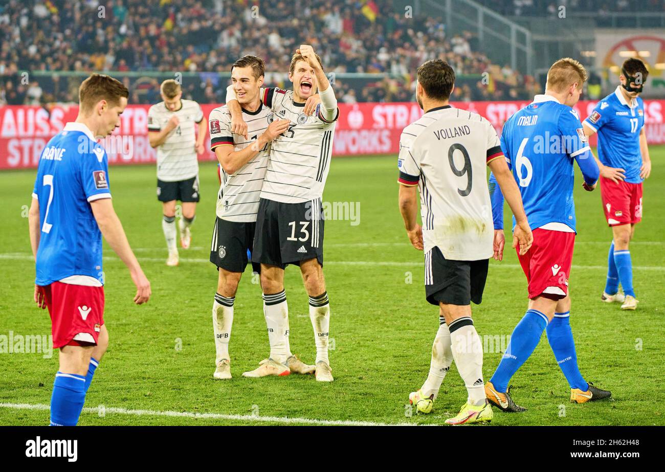 Liechtenstein football team celebrate hi-res stock photography and ...