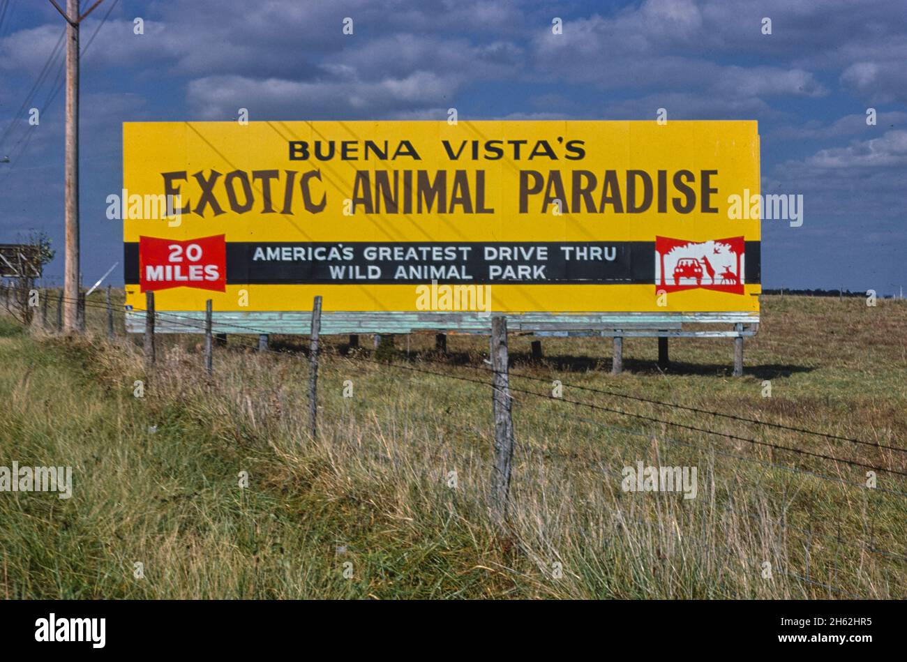 Exotic Animal Parade billboard, Route 65, Near Ozark, Ozark, Missouri ...