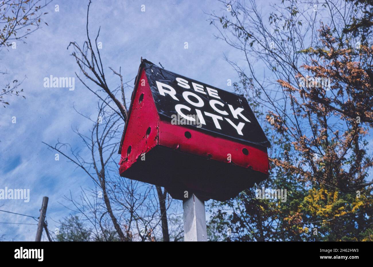 Rock City Birdhouse, Felton, Georgia; ca. 1980 Stock Photo - Alamy