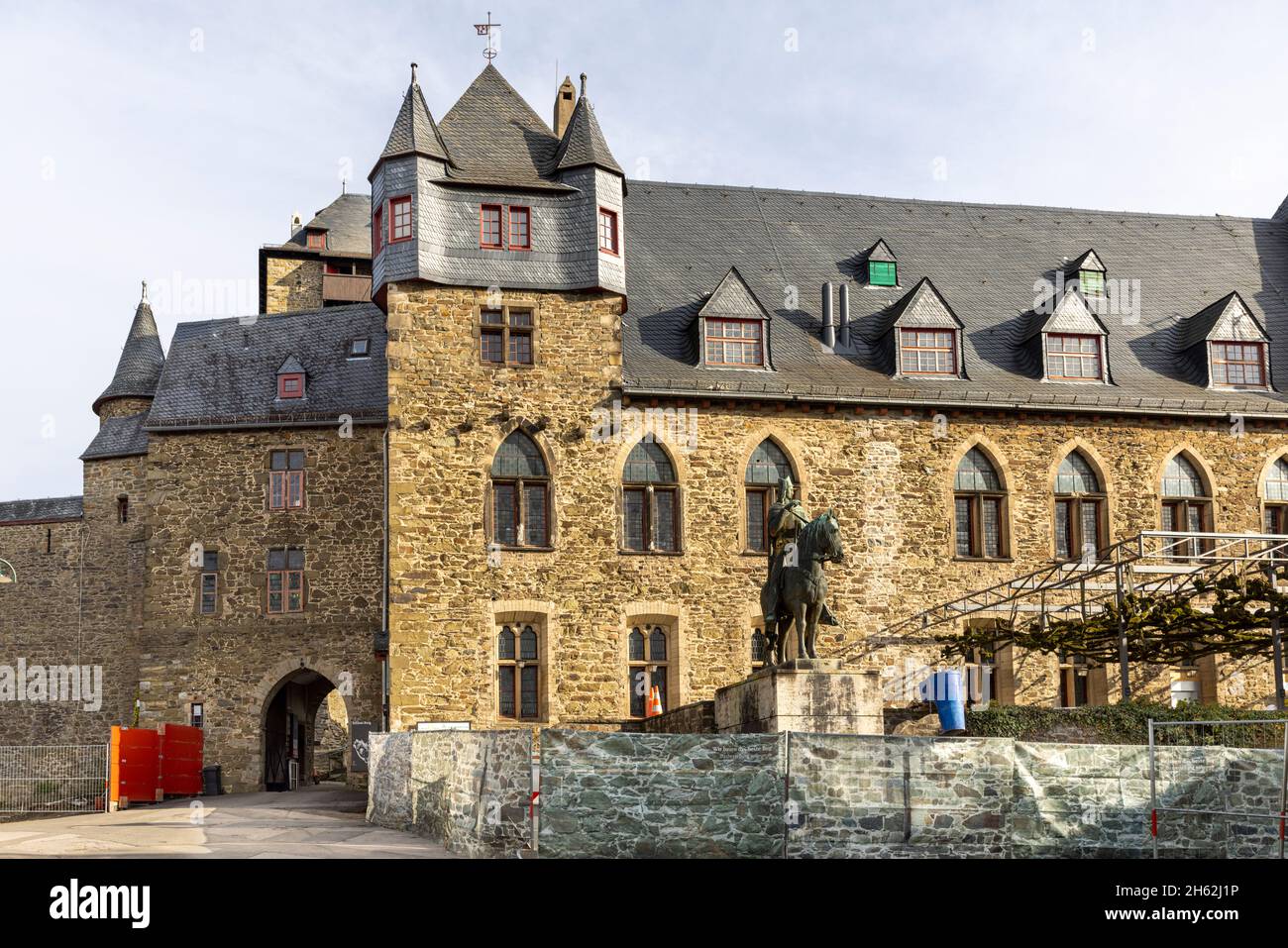 Schloss Burg -castle in Solingen, Germany, is a famous travel ...