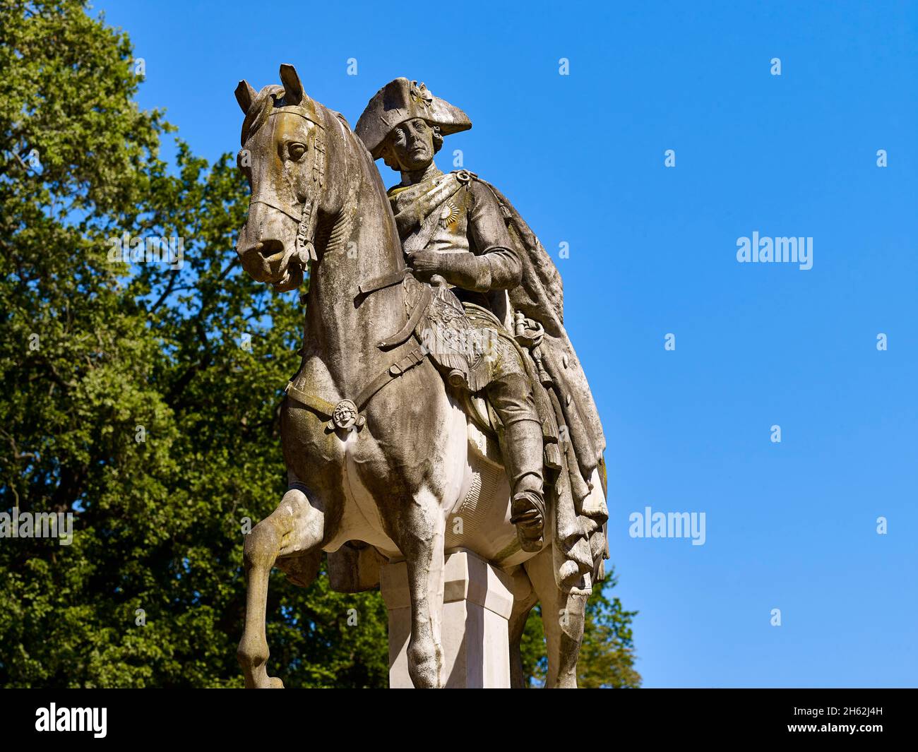 equestrian statue of frederick the 2nd in potsdam sanssousi,brandenburg ...