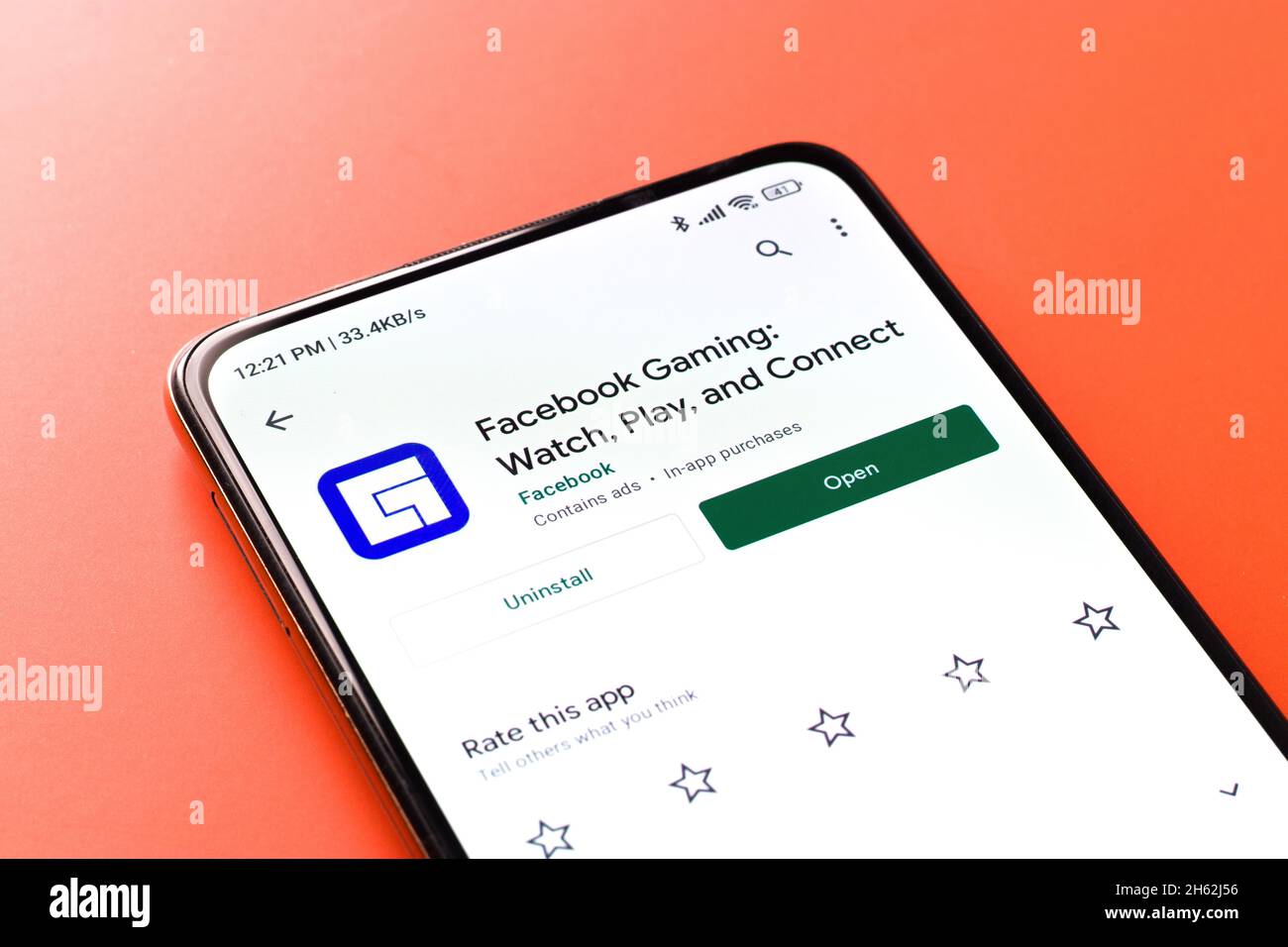 West Bangal, India - November 11, 2021 : Facebook Gaming logo on phone ...