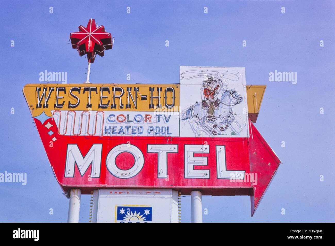 Western ho motel sign hi-res stock photography and images - Alamy