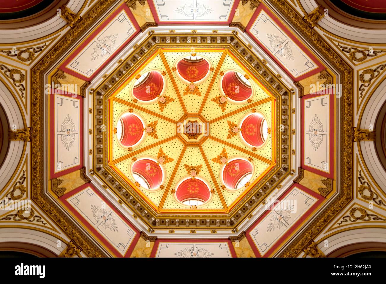 ceiling dome in badehaus ii in bad oeynhausen,north rhine-westphalia ...