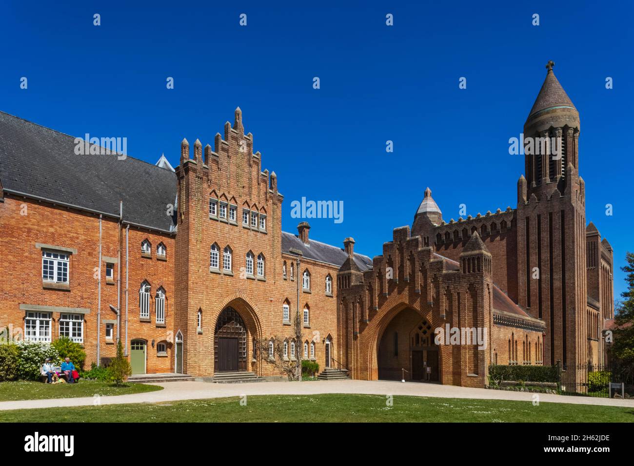 england,isle of wight,ryde,quarr abbey Stock Photo - Alamy