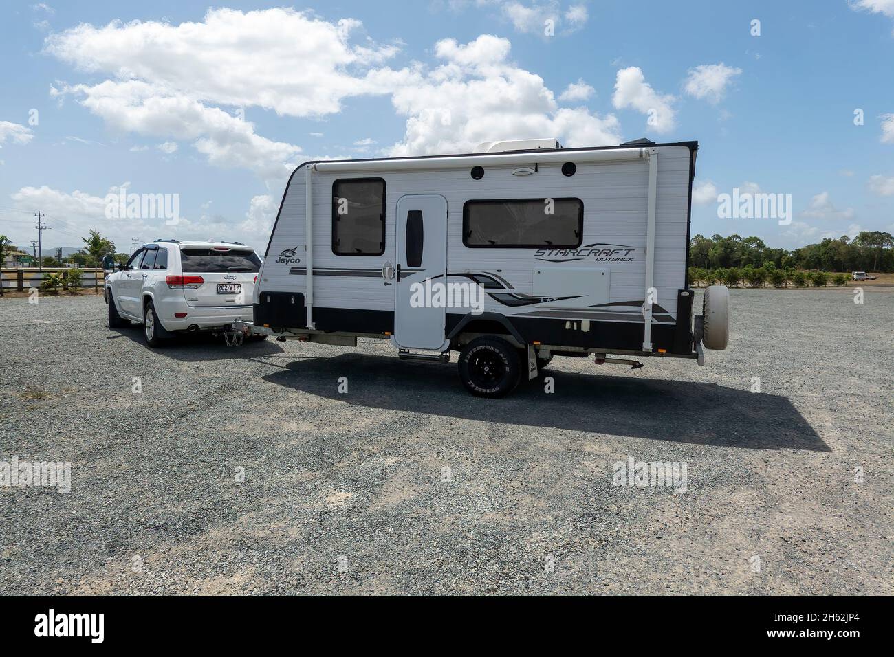 Proserpine, Queensland, Australia - November 2021: Car and caravan ...
