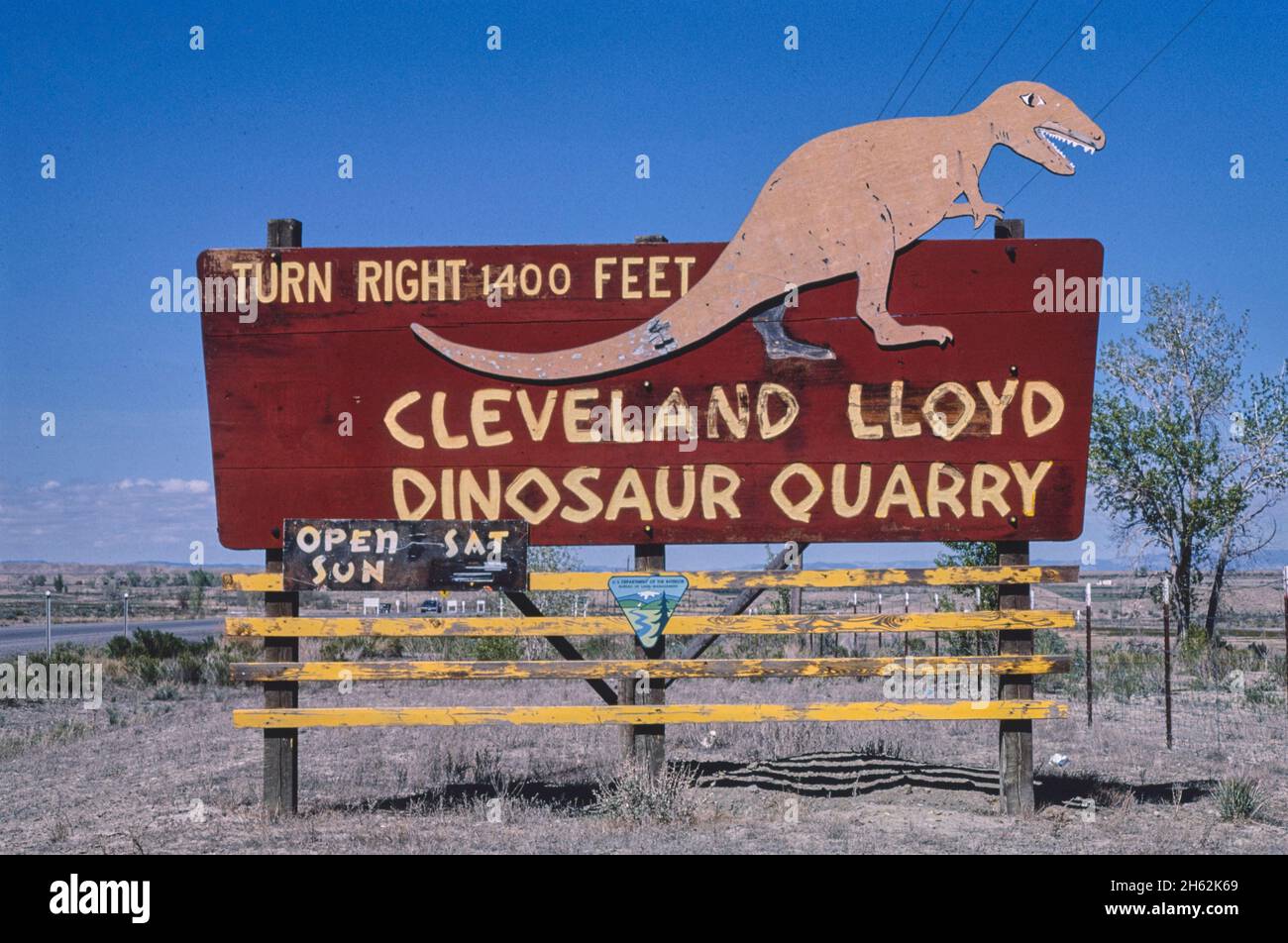Cleveland lloyd dinosaur quarry billboard hi-res stock photography and ...