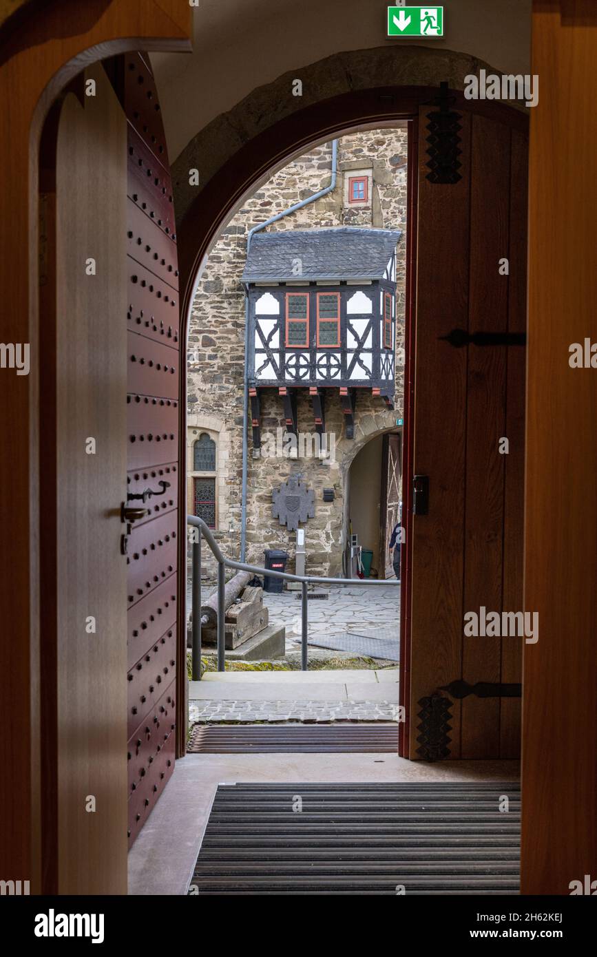 Schloss Burg -castle in Solingen, Germany, is a famous travel ...