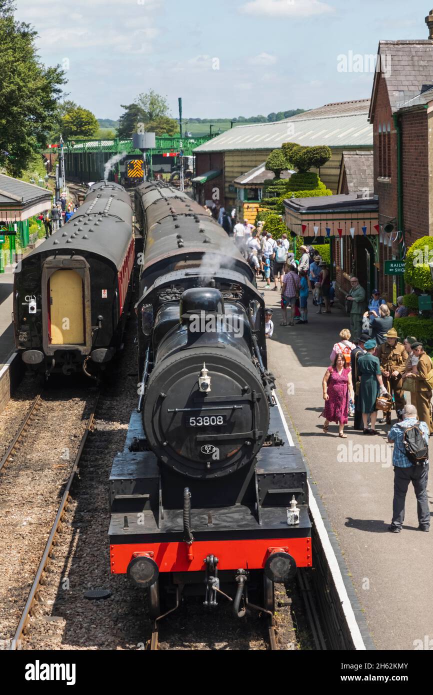 england,hampshire,ropley,ropley station,the mid-hants heritage railway ...