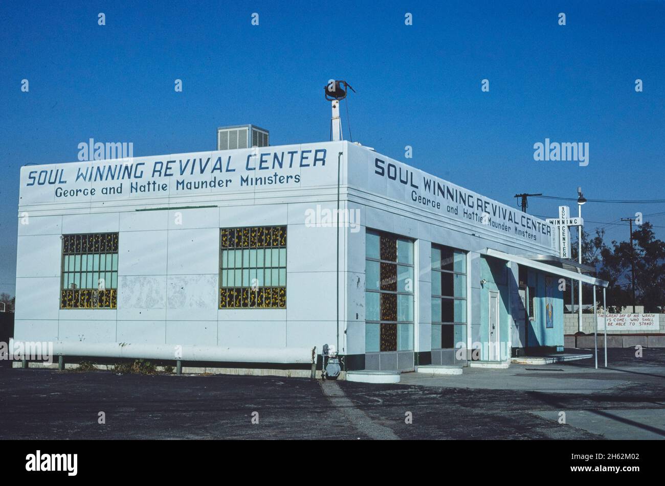 Gas station Church, Pacoima, California; ca. 1977 Stock Photo - Alamy