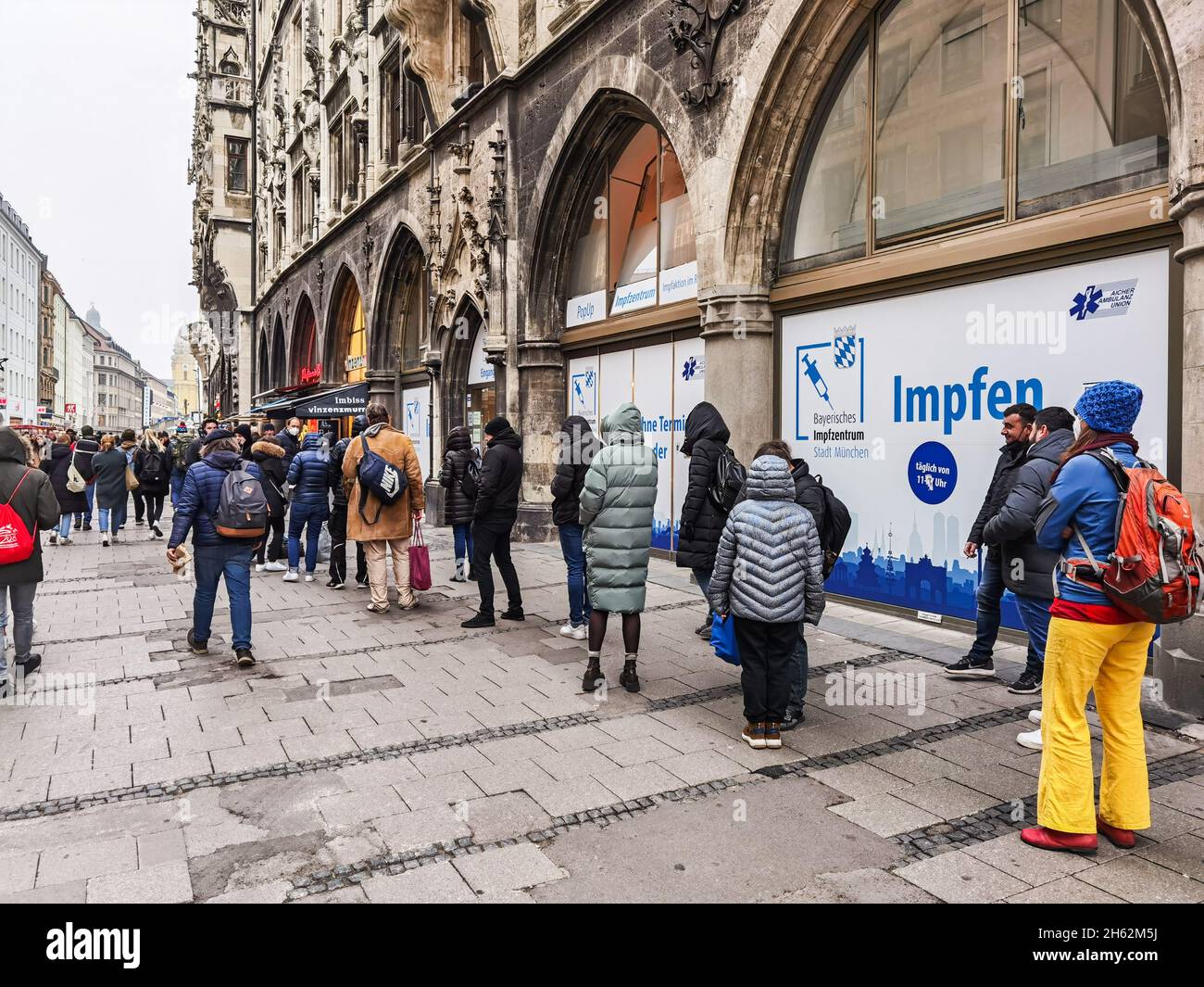 Munich, Bavaria, Germany. 12th Nov, 2021. An example of the lines of ...