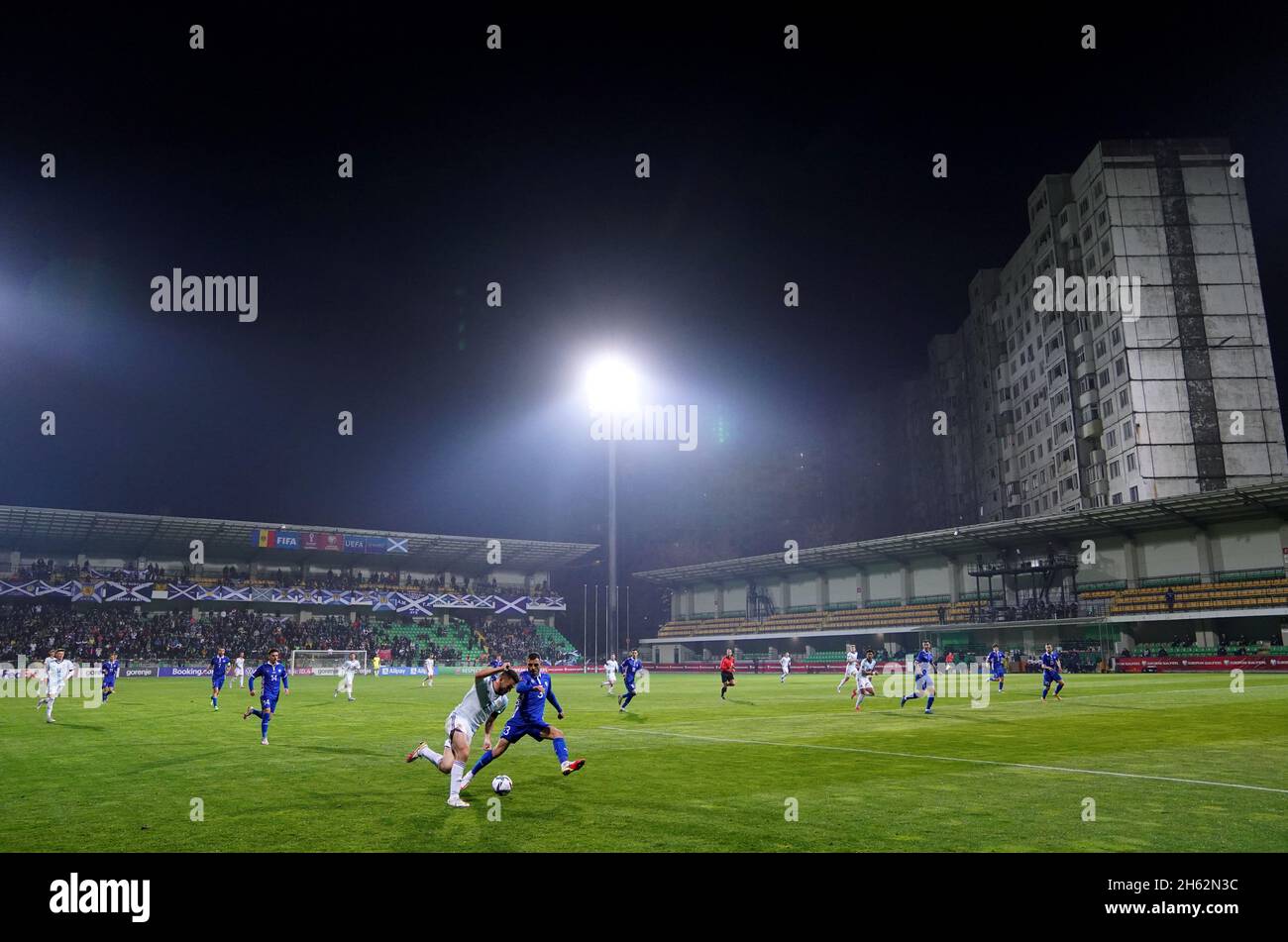 A general view of play during the FIFA World Cup Qualifying match at ...