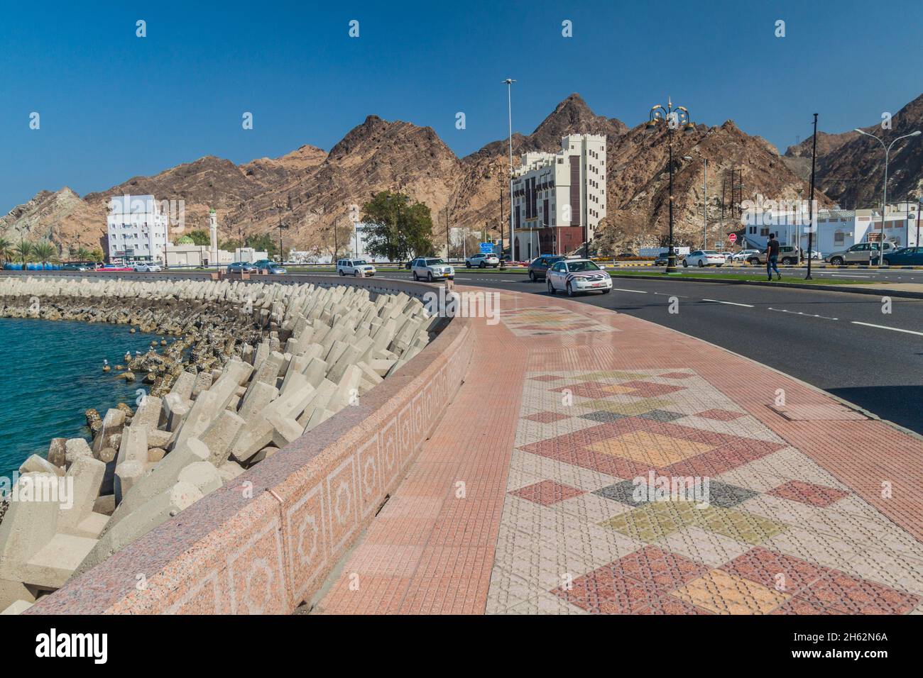 MUSCAT, OMAN - FEBRUARY 22, 2017: Mutrah Corniche in Muscat, Oman Stock ...