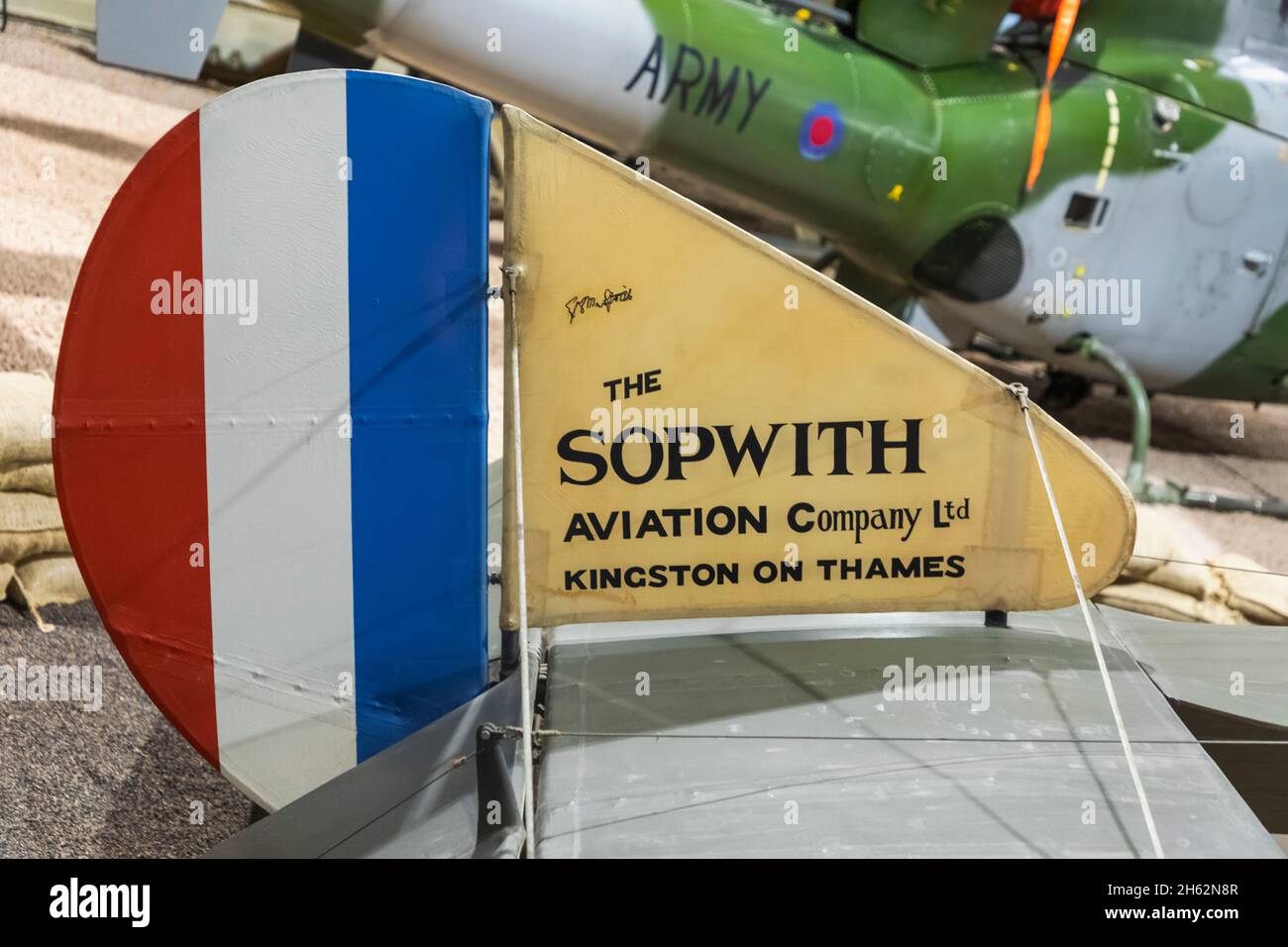 england,hampshire,andover,andover army flying museum,detail of wwi ...