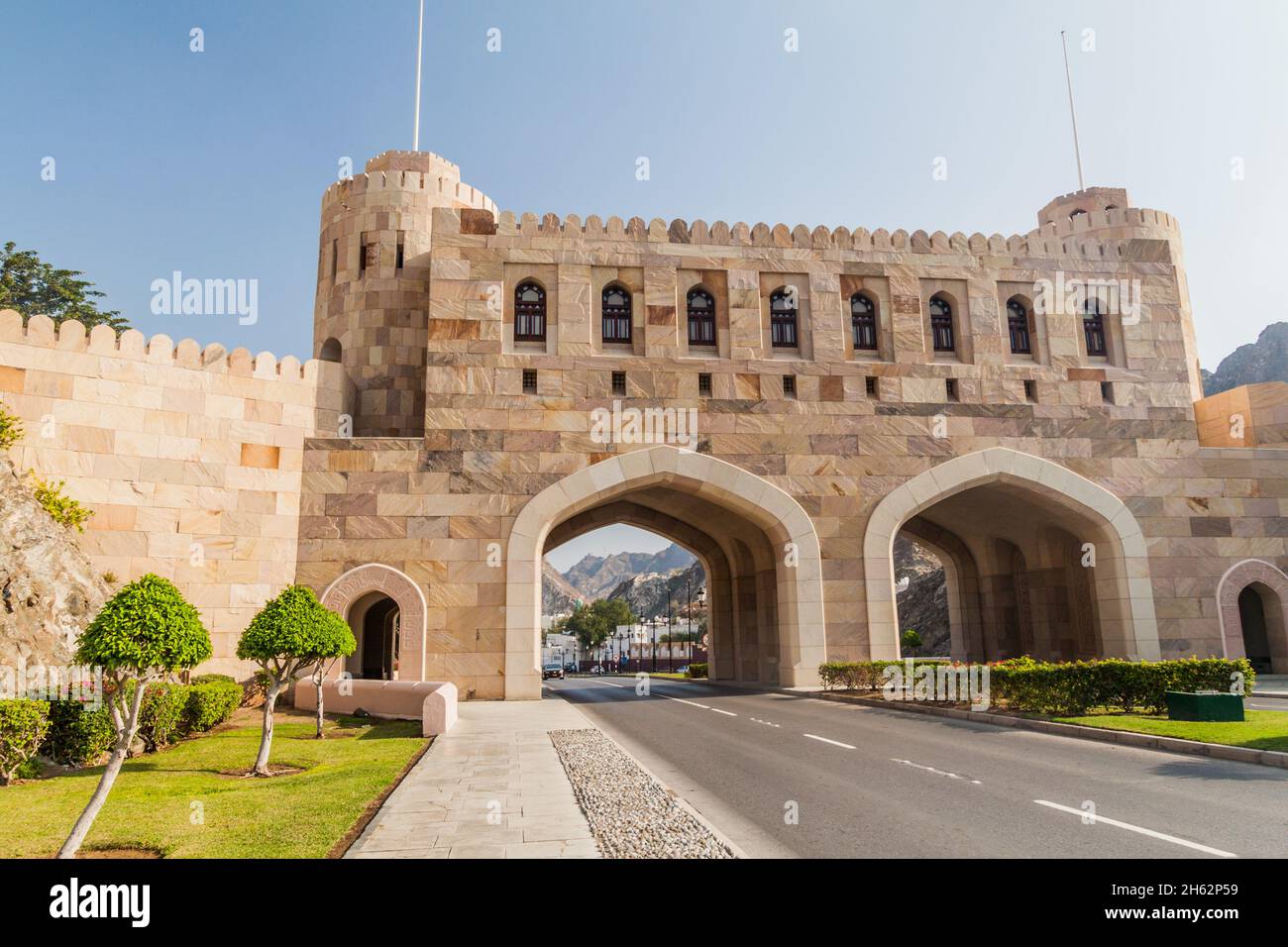 Muscat Gate, gateway to Old Muscat, Oman Stock Photo - Alamy
