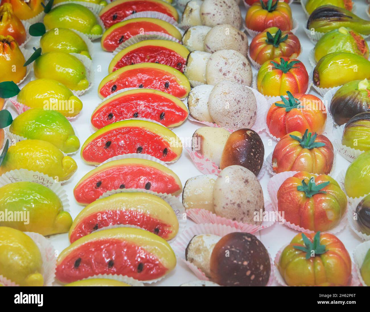 Traditional marzipan sweets hi-res stock photography and images - Alamy