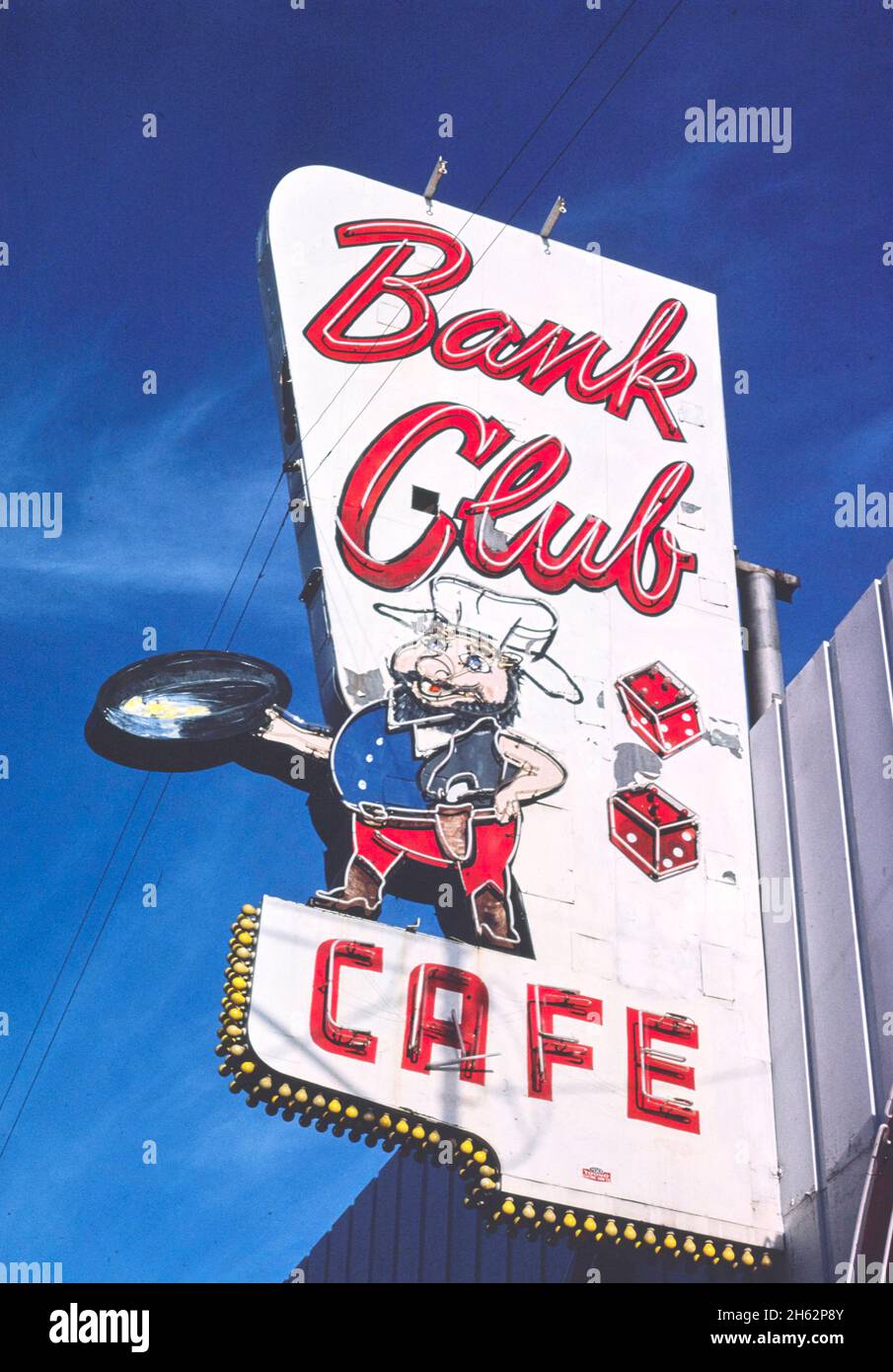Bank club cafe sign hi-res stock photography and images - Alamy