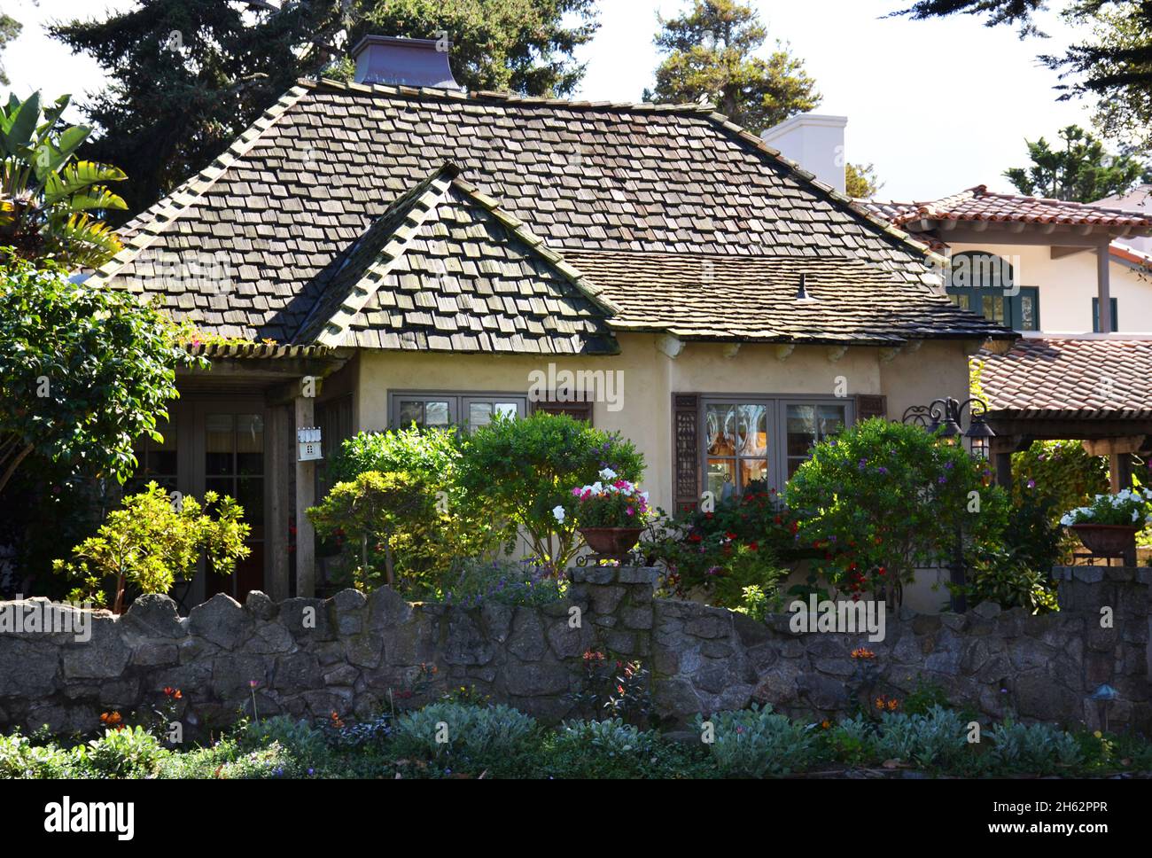 Carmel-by-the-sea, California, USA - October 18, 2021: Beautiful ...