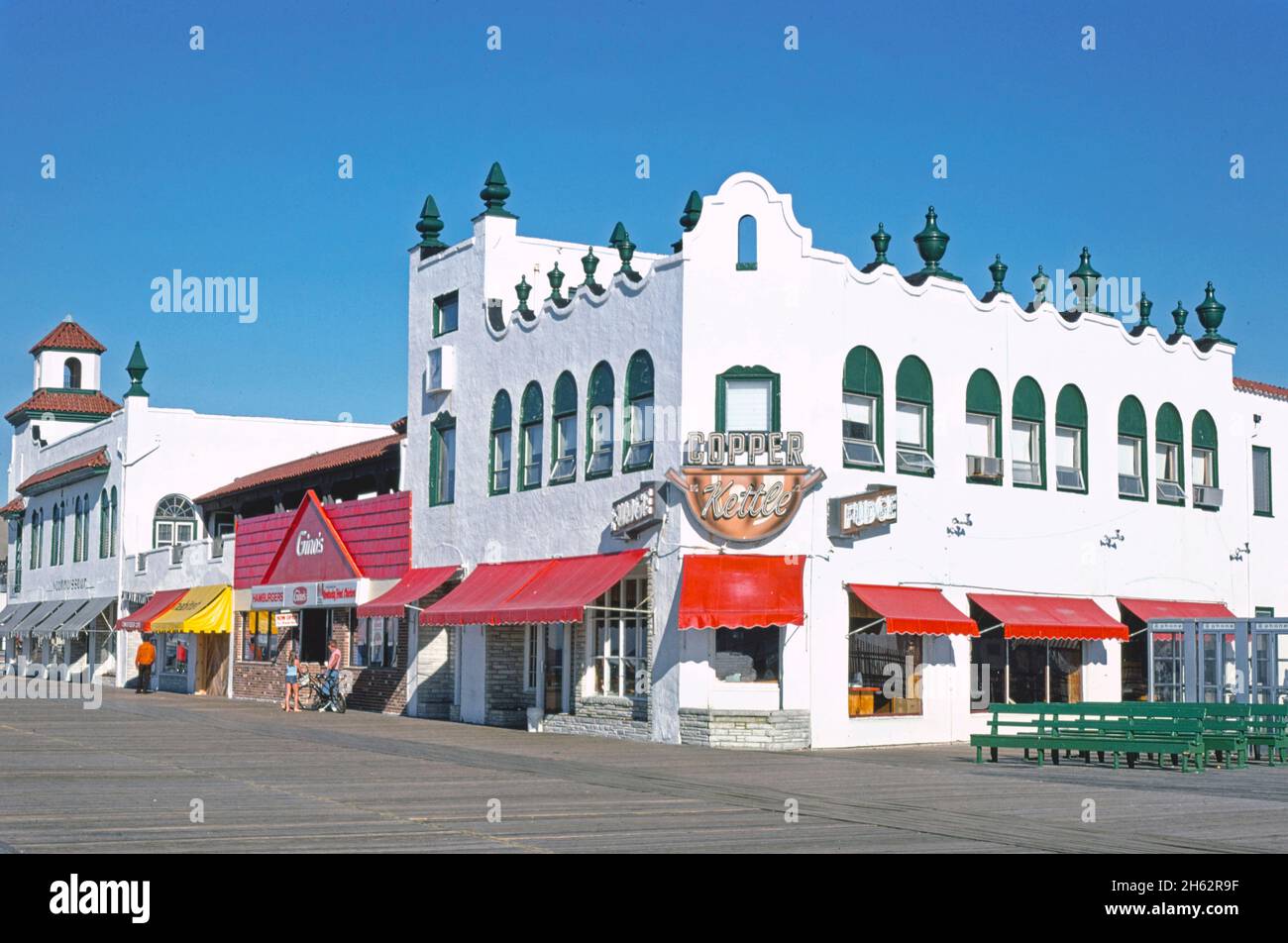 Old Boardwalk stores, Ocean City, New Jersey; ca. 1978 Stock Photo - Alamy
