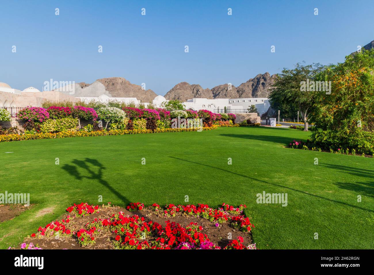 Park in Old Muscat, Oman Stock Photo - Alamy