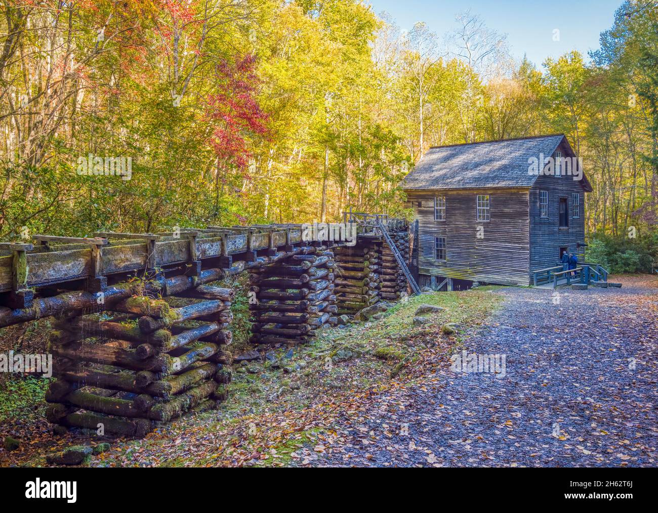 Water powered grist mill hi-res stock photography and images - Alamy