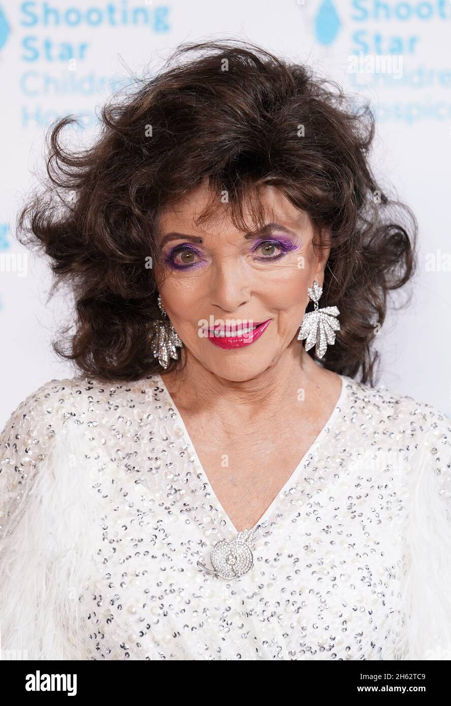 Dame Joan Collins arrives for the annual Shooting Star Ball in aid of ...