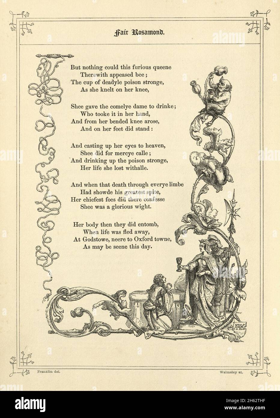 Book of British Ballads, The Fair Rosamund, Rosamund Clifford often ...