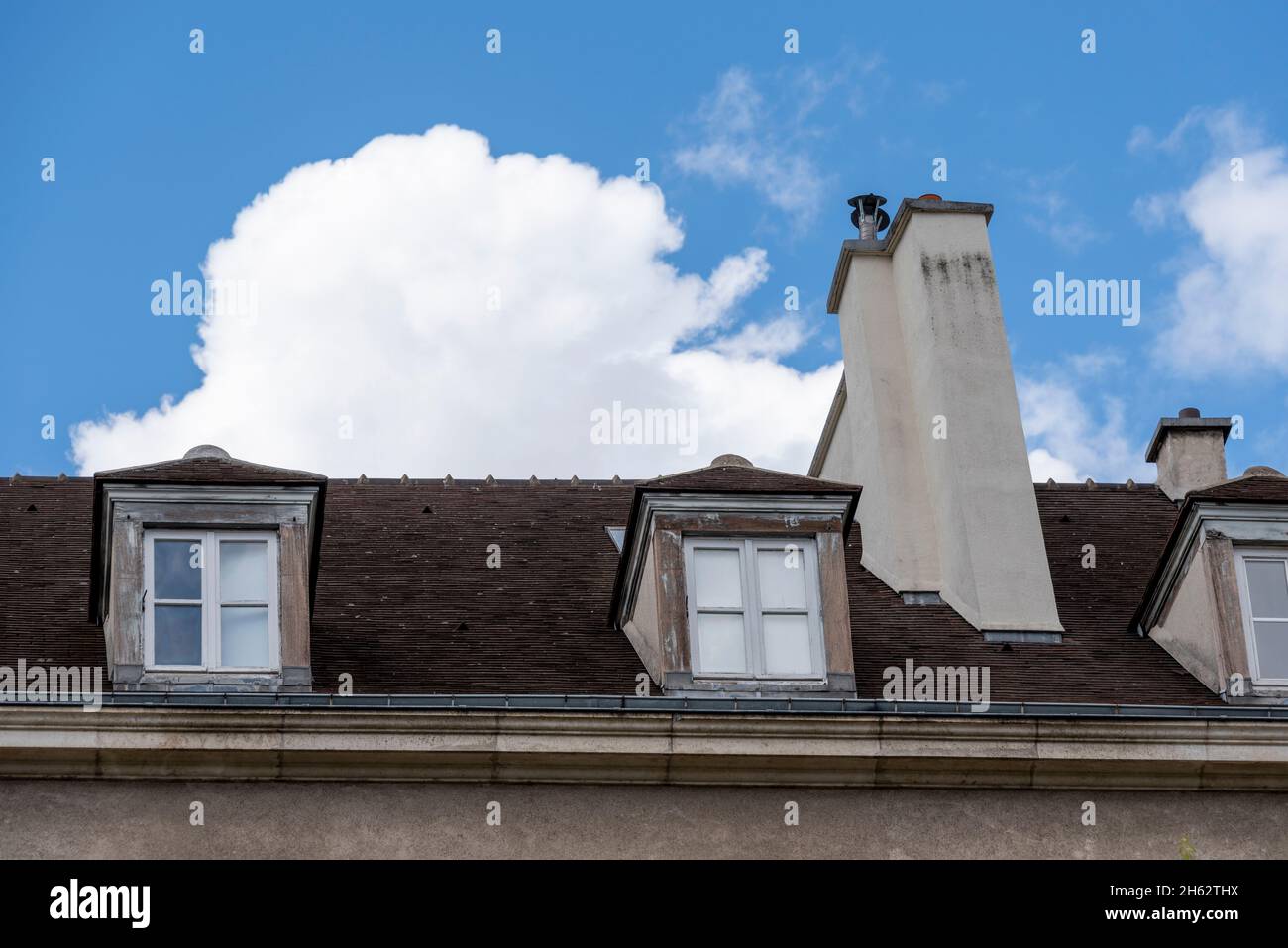 france,paris,roof in paris Stock Photo - Alamy