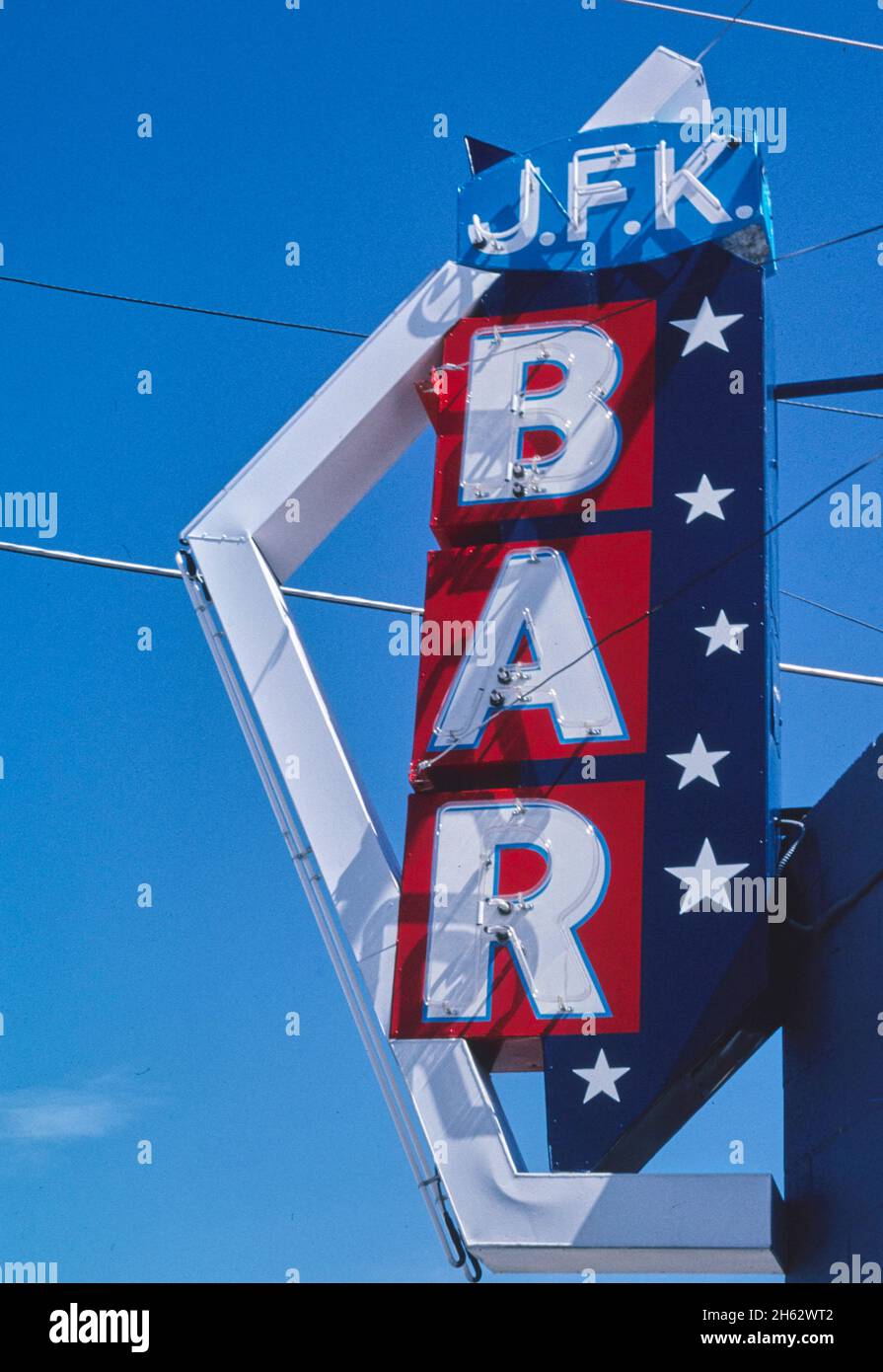 JFK Bar sign, Park Avenue, Anaconda, Montana; ca. 2004 Stock Photo - Alamy