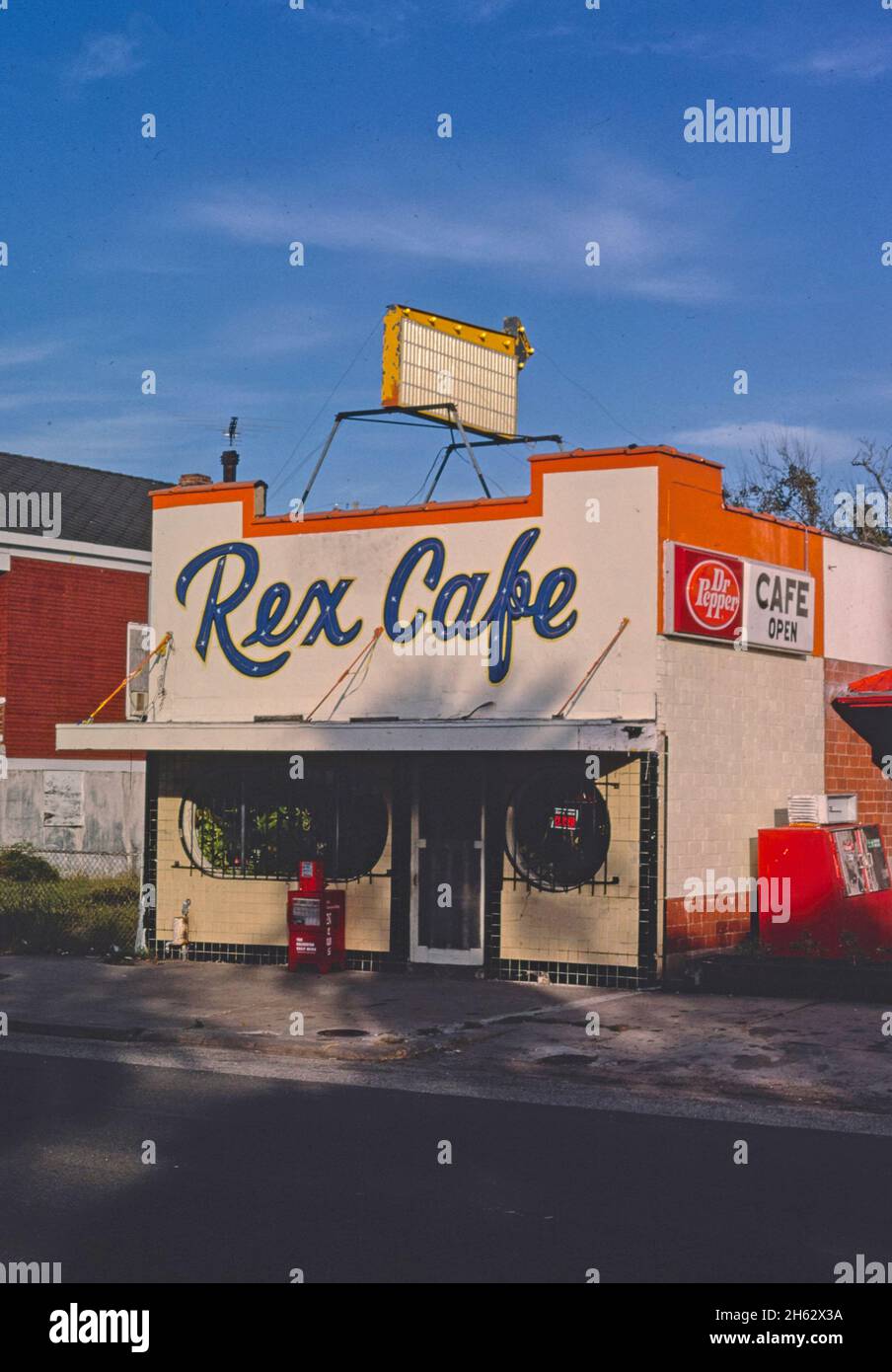 Rex Cafe, Galveston, Texas; ca. 1986 Stock Photo - Alamy