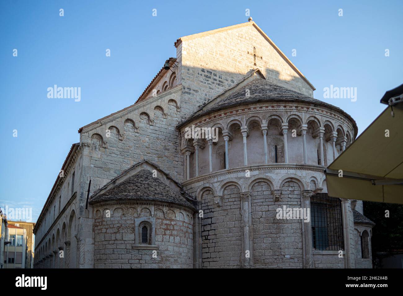 church of st. krsevan on saint krsevan square in zadar,dalmatia,croatia ...