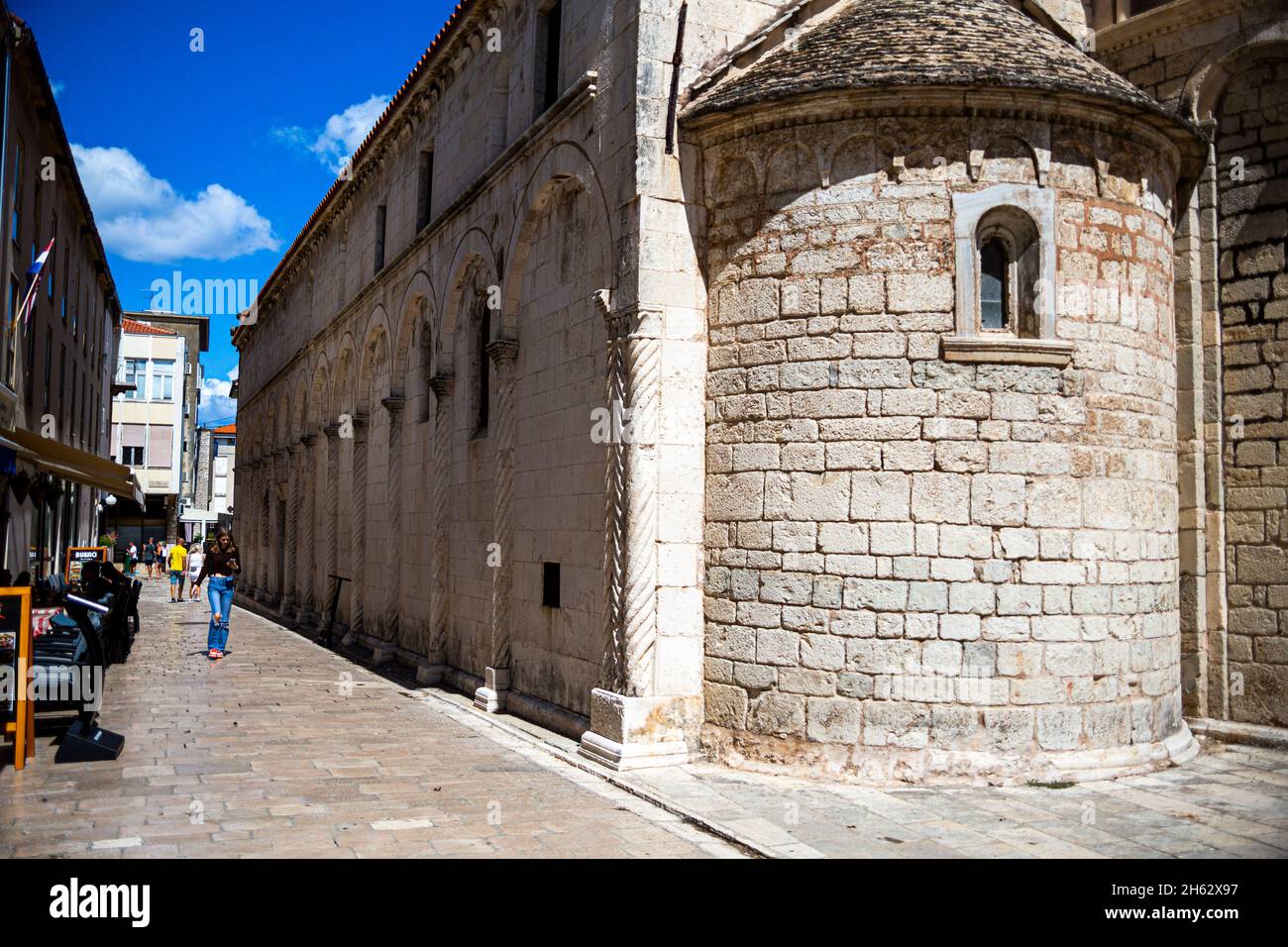 church of st. krsevan on saint krsevan square in zadar,dalmatia,croatia ...