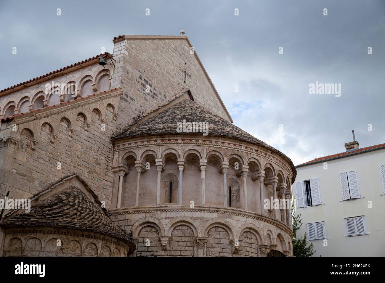 church of st. krsevan on saint krsevan square in zadar,dalmatia,croatia ...