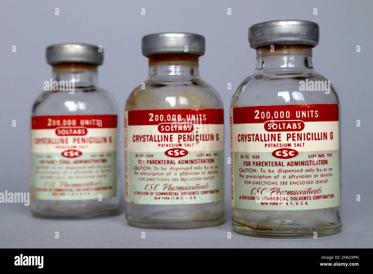 Vintage 1951 Vial of PENICILLIN G Produced by CSC Pharmaceuticals - New ...