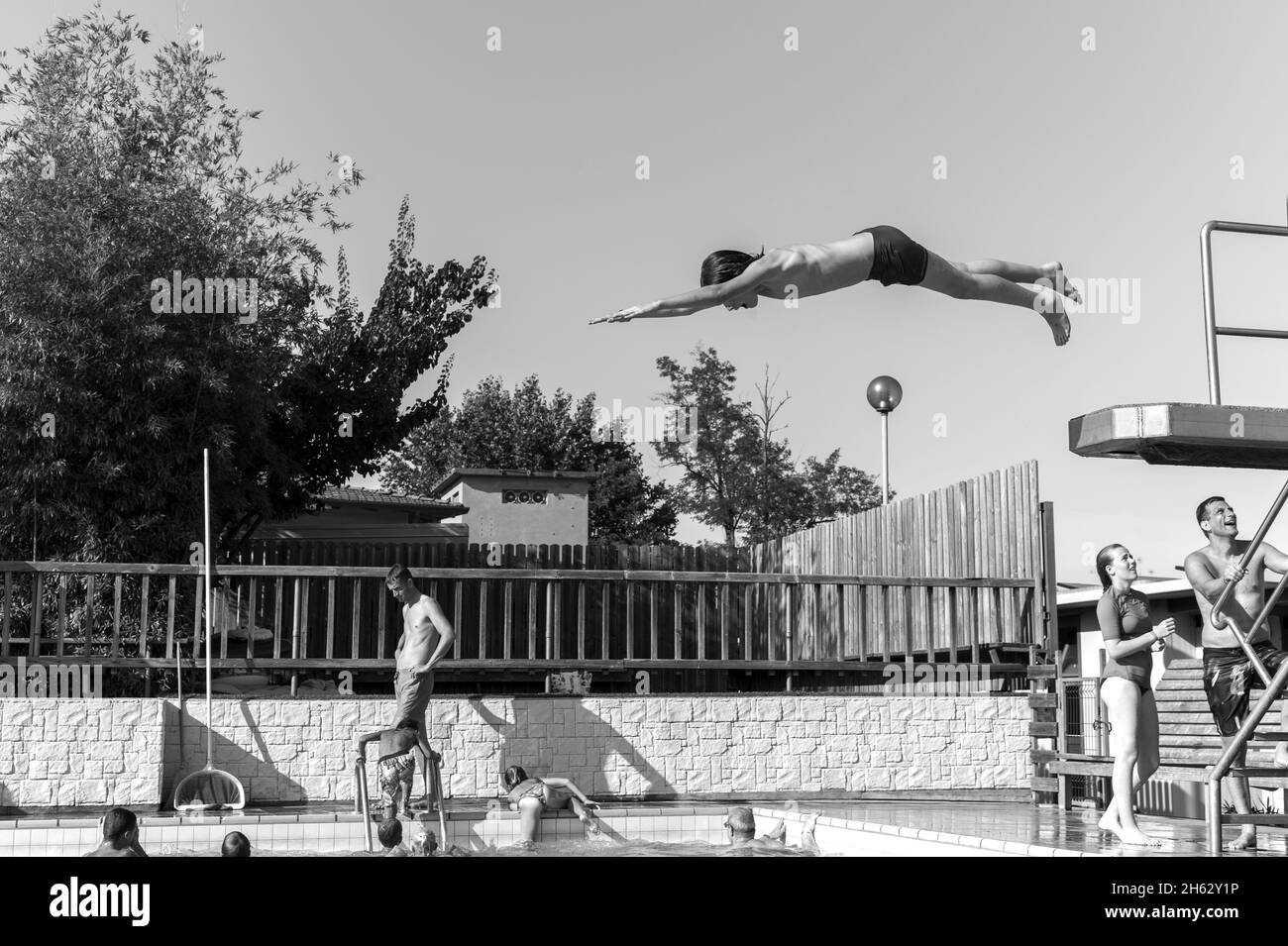 Water acrobatics hi-res stock photography and images - Alamy