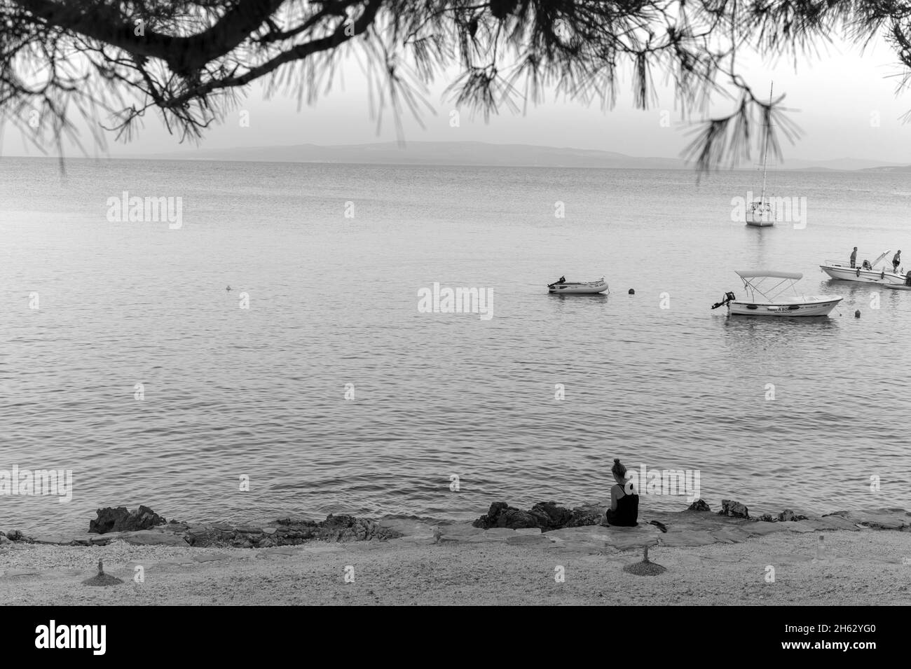 labadusa beach,ciovo island,croatia Stock Photo - Alamy