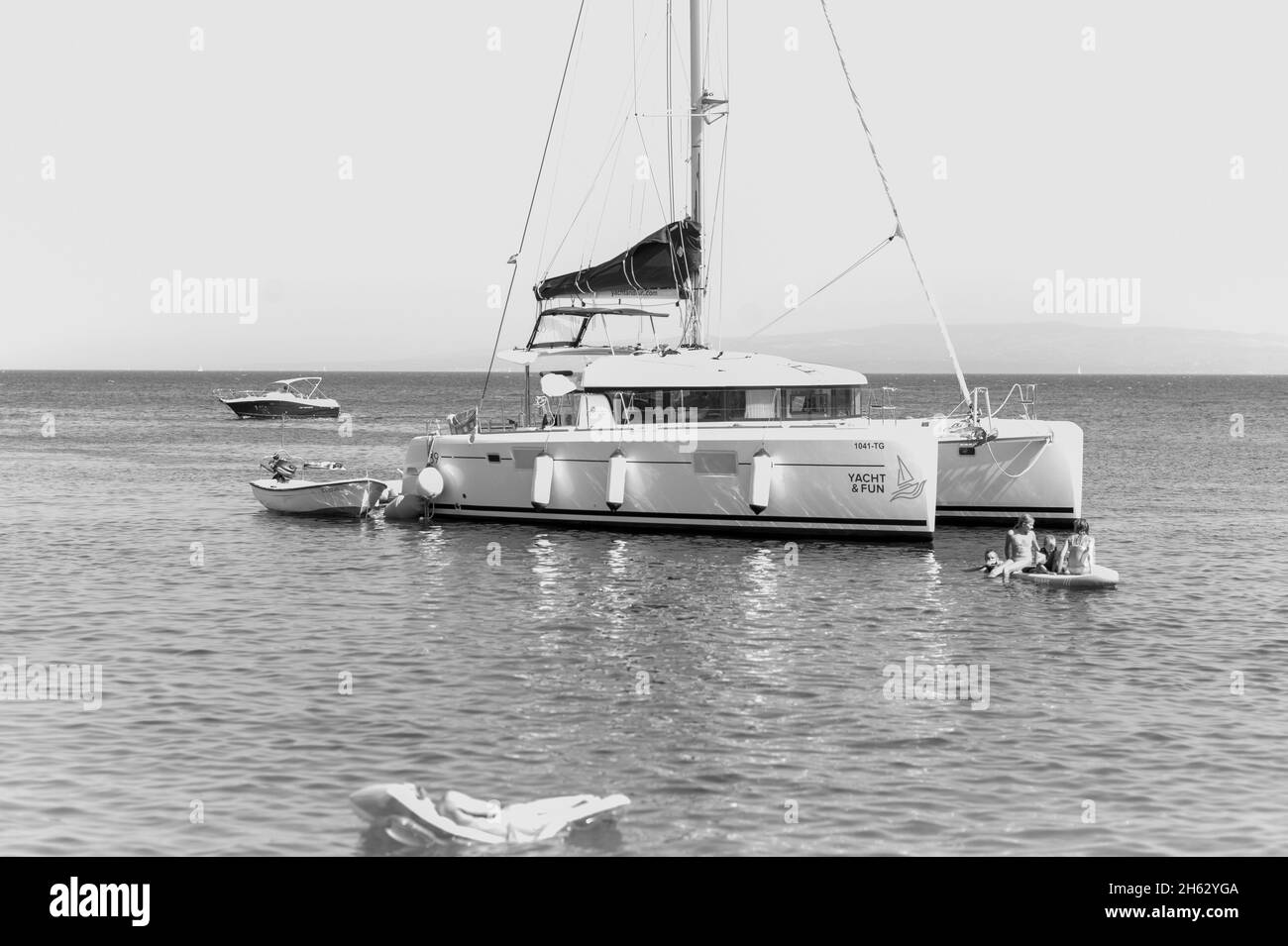 labadusa beach,ciovo island,croatia Stock Photo - Alamy