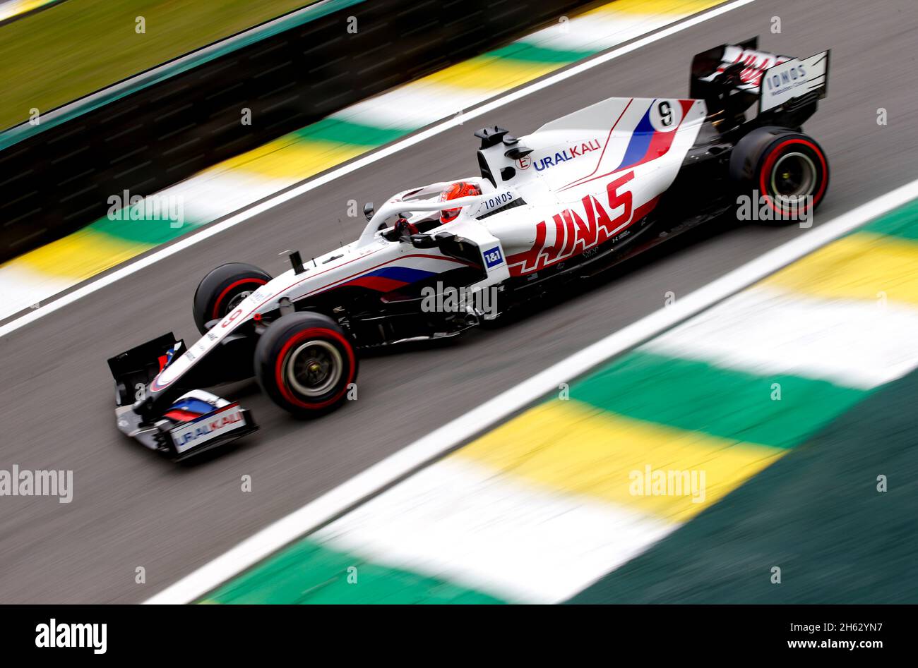 Sao Paulo, Brazil. 12th Nov, 2021. # 9 Nikita Mazepin (RUS, Haas F1 ...