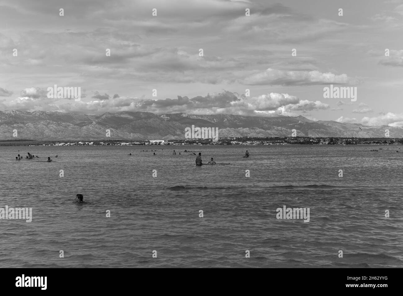 the queen's beach with peloid medicinal mud in nin town,the zadar ...