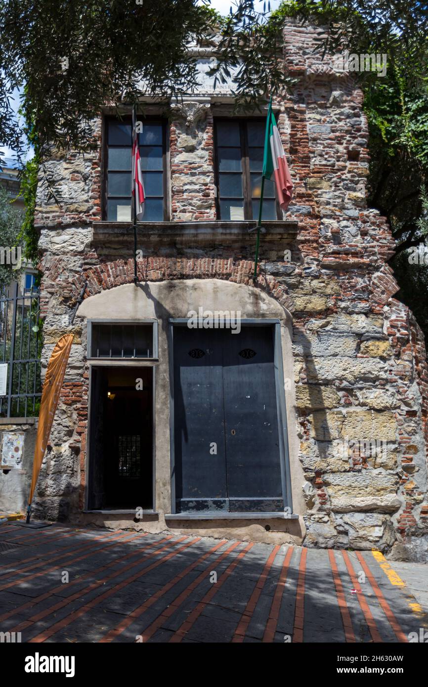christopher columbus' house in genoa,italy Stock Photo - Alamy
