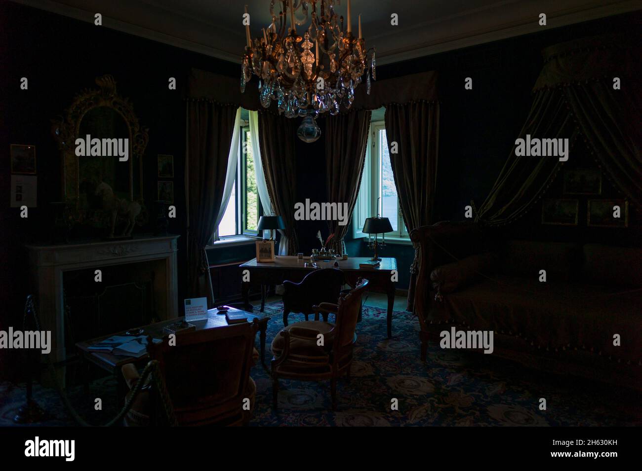 beautiful famous villa del balbianello,lenno,lake como,italy - filming ...