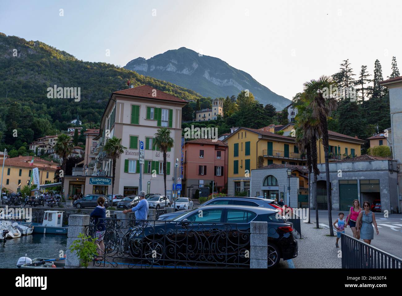 at lake como,italy,at the lake promenade menaggio,menaggio city Stock ...