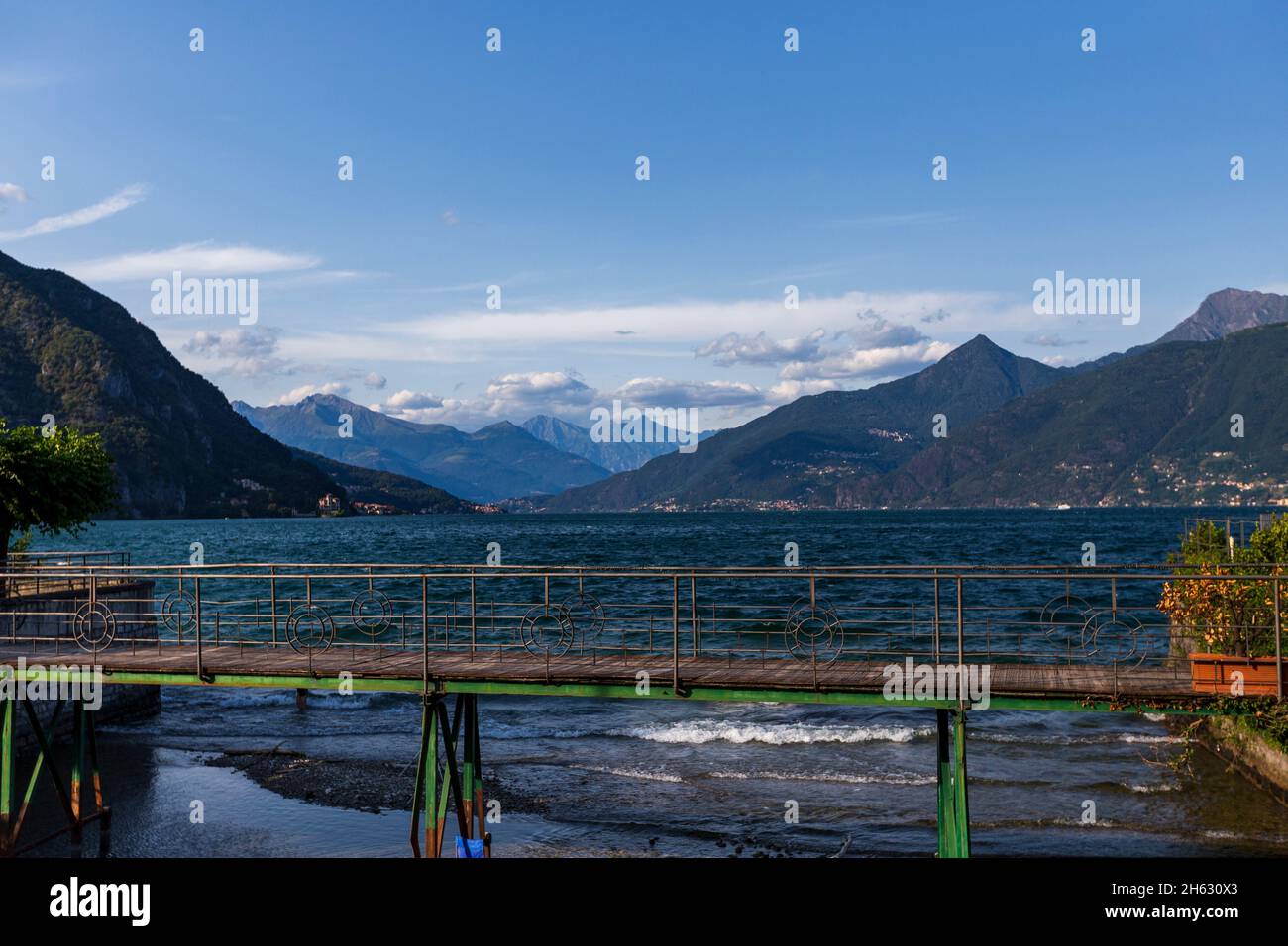 at lake como,italy,at the lake promenade menaggio,menaggio city Stock ...