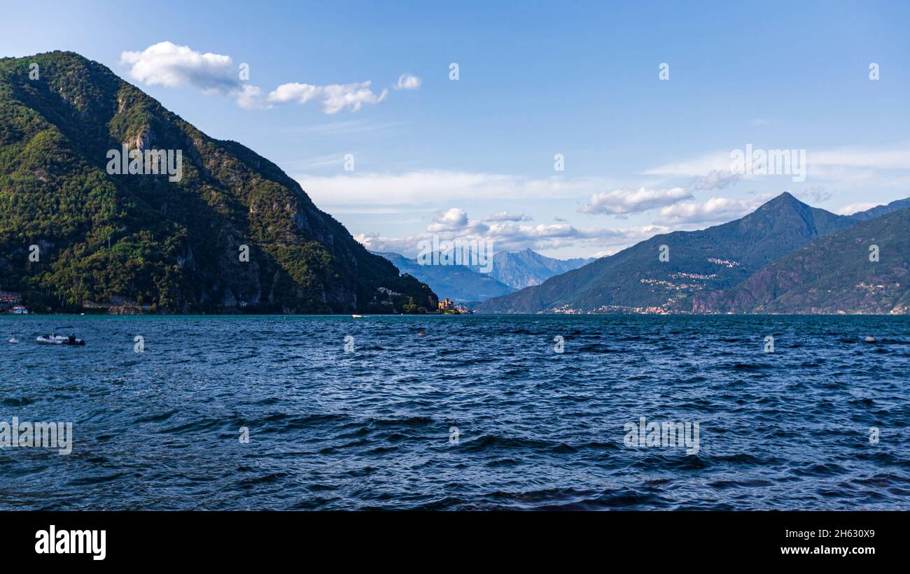 at lake como,italy,at the lake promenade menaggio,menaggio city Stock ...