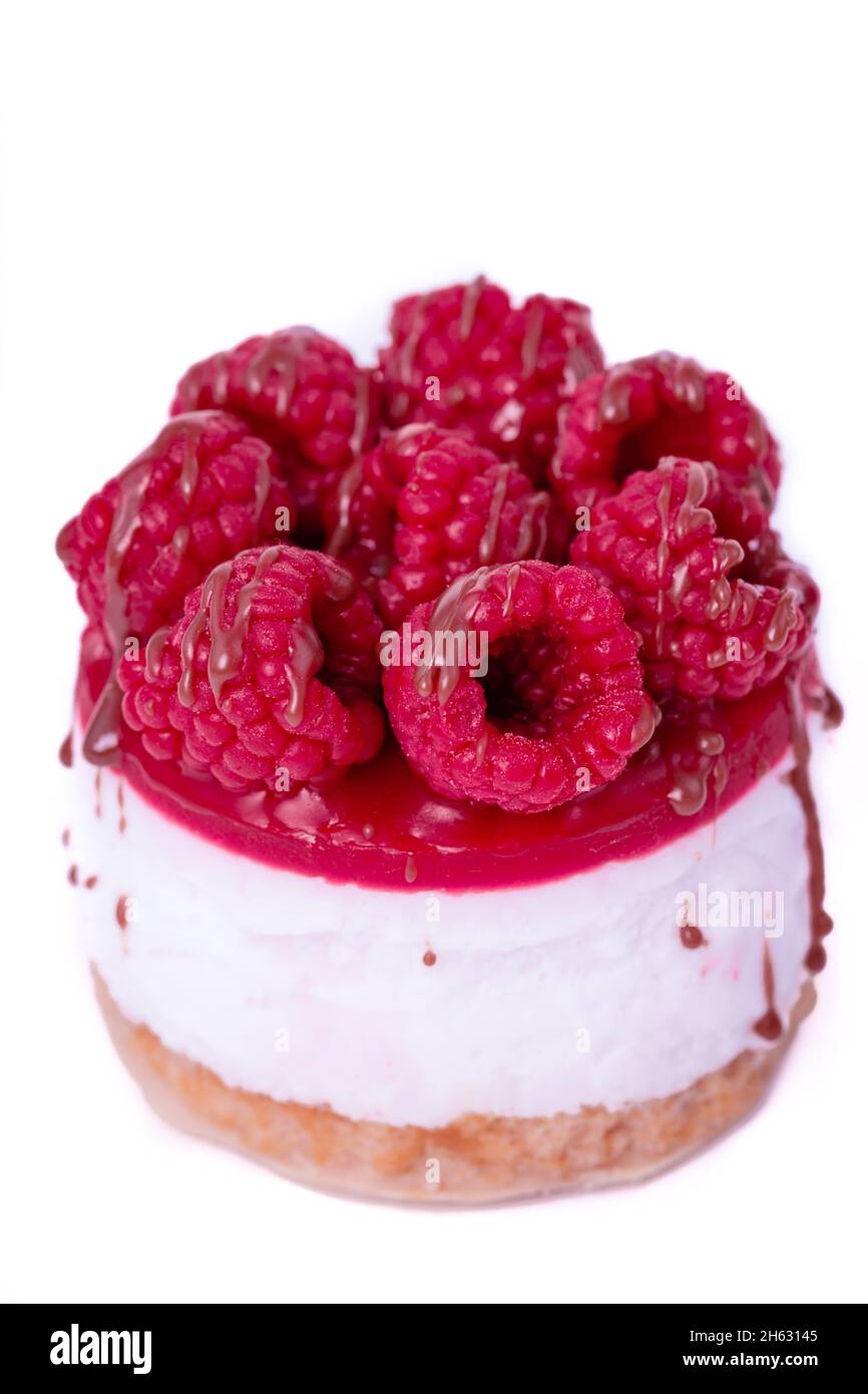 Delicious cake on an isolated white background Stock Photo - Alamy