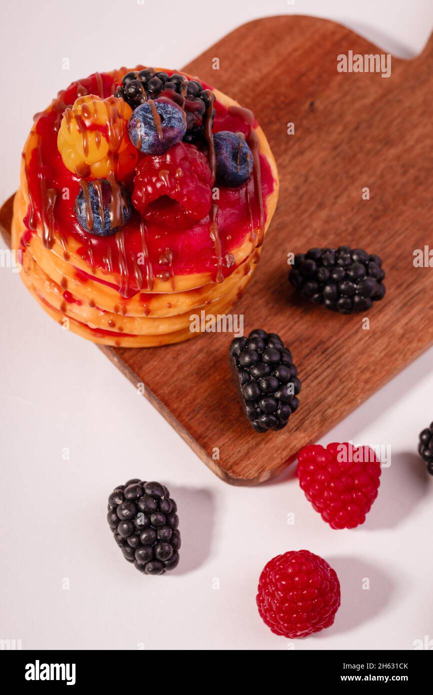 Delicious cake on an white background Stock Photo - Alamy