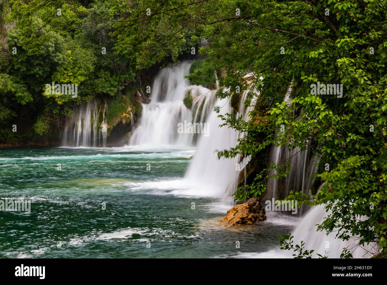 beautiful skradinski buk waterfall in krka national park - dalmatia croatia,europe Stock Photo ...